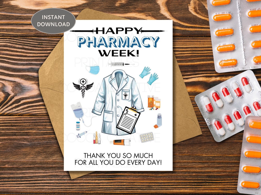 Pharmacy Week Card | Pharmacy Week Printable | Pharmacy Week | Pharmacy ...