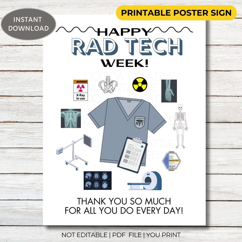 Rad Tech Week Banner - Etsy