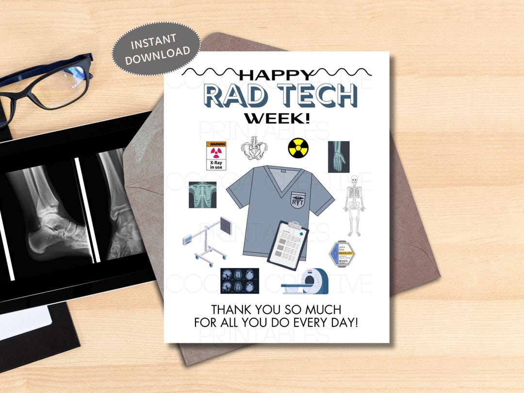 Radiologic Technology Week Card | Rad Tech Week Printable | Rad Tech ...