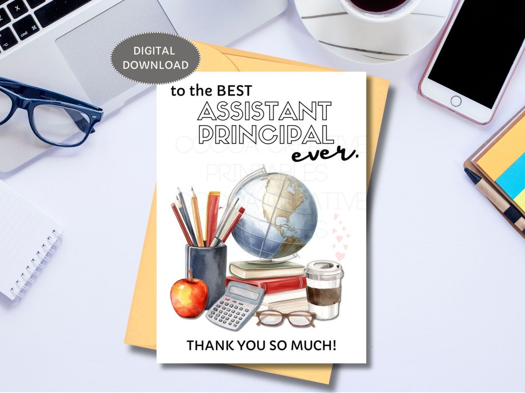 Assistant Principal Thank You Card | Assistant Principal | Assistant ...