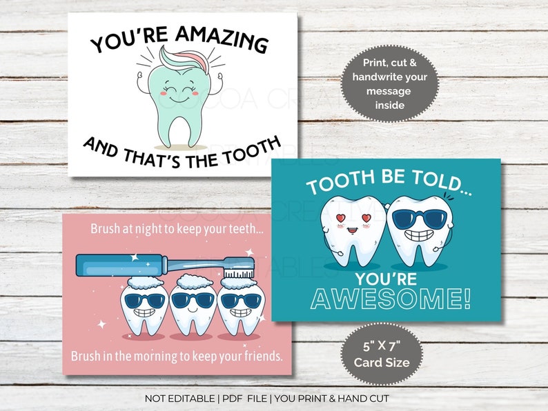 Dental Thank You Cards | Dental Staff Thank You Card | Hygienist Thank ...