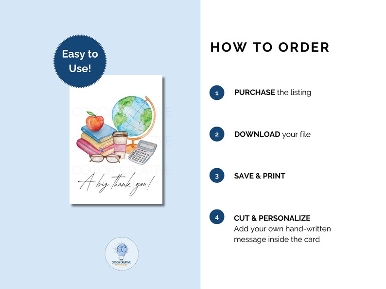 Principal Teacher Thank You Card Principal Appreciation Teacher Thank ...