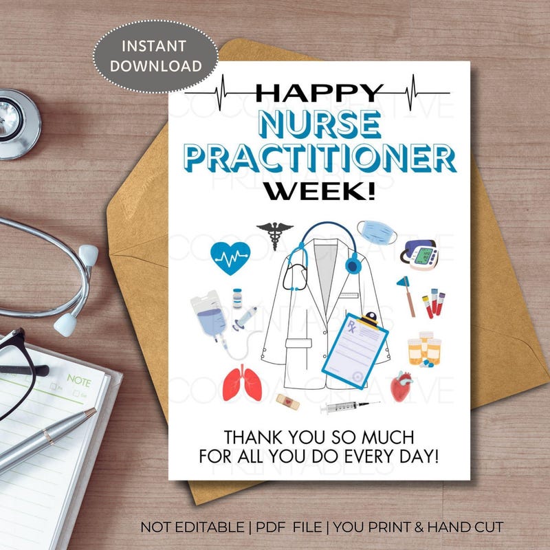 Nurse Practitioner Week Cards - Etsy
