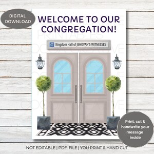 JW Welcome Printable Card | JW Welcome to Our Congregation | JW ...