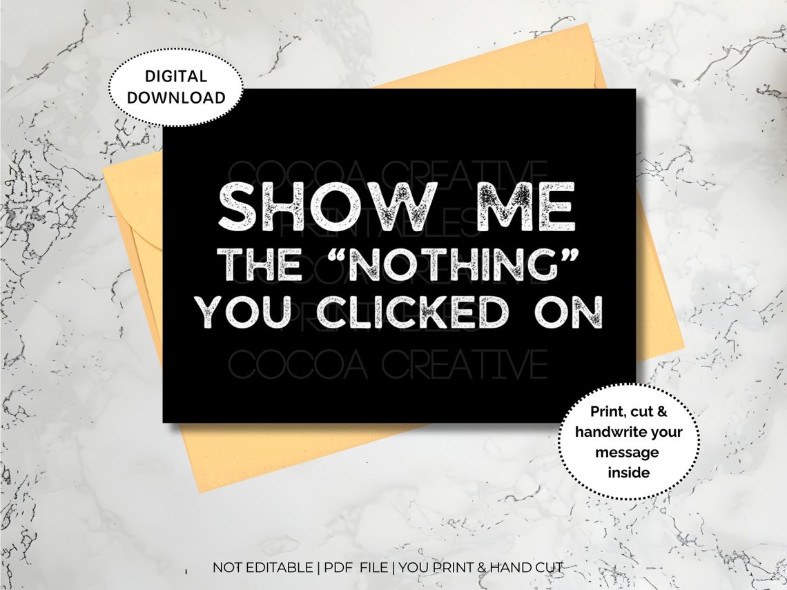 Tech Support Card Tech Support Printable IT Professional Card ...