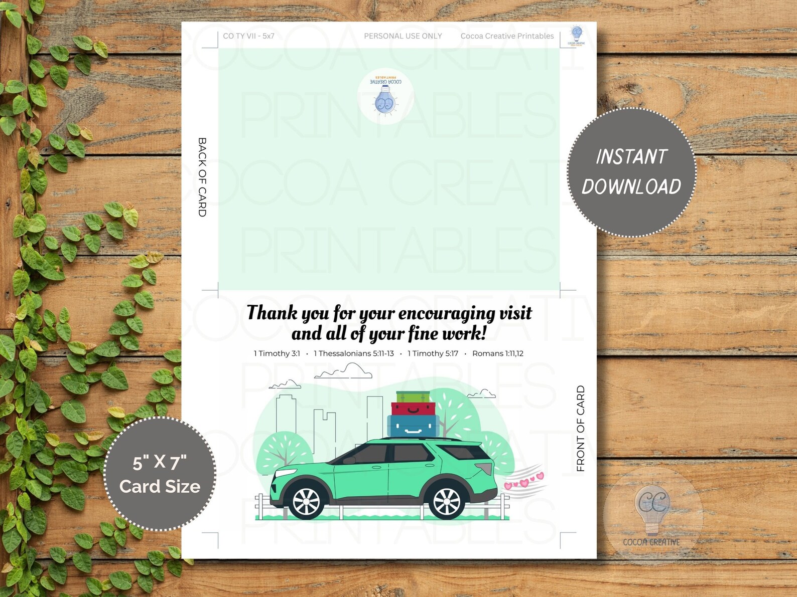 JW Circuit Overseer Thank You Card | Circuit Overseer Appreciation Card ...