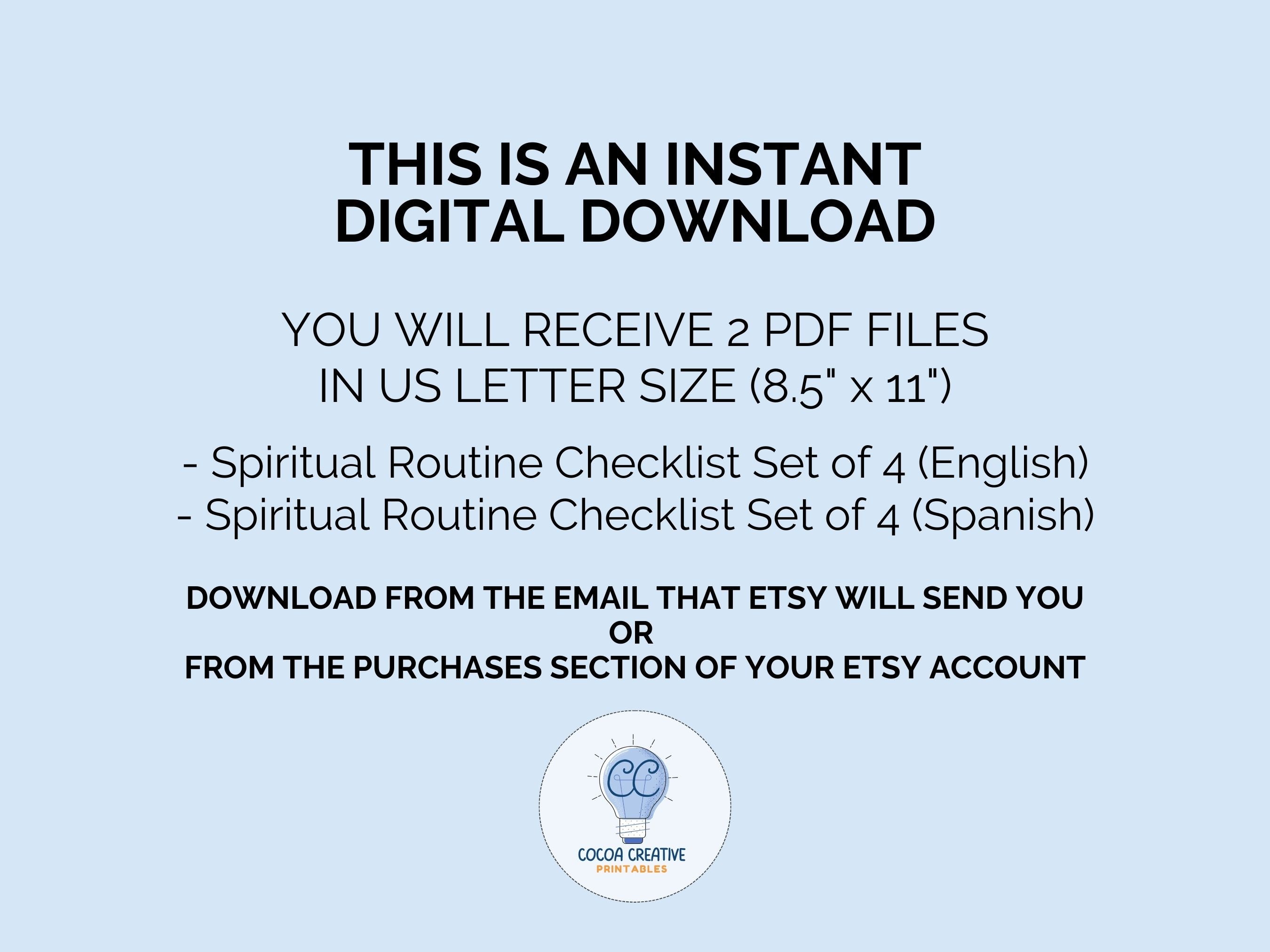 JW Spiritual Routine Checklist | JW Organizer | JW Printables ...