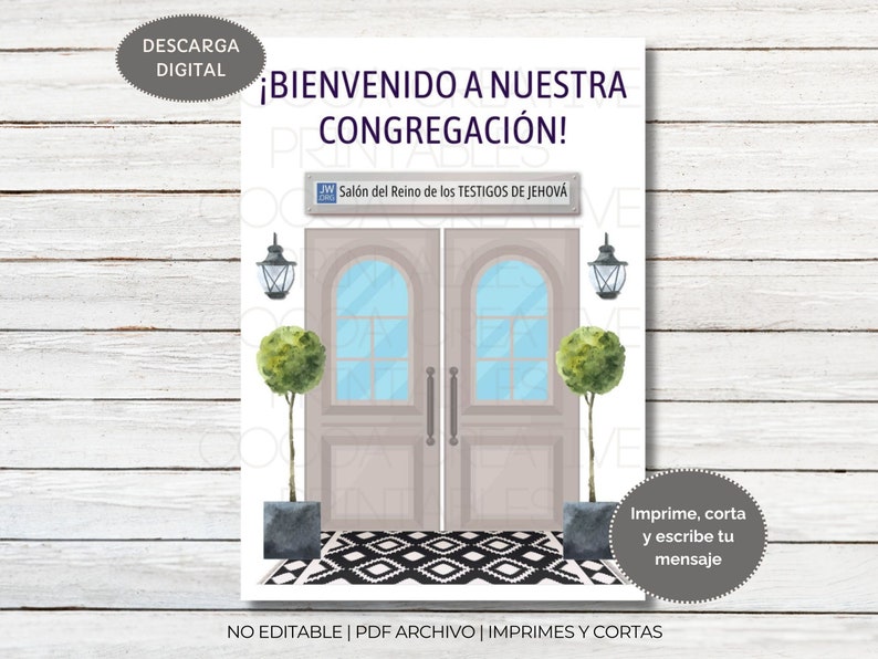 JW Welcome Printable Card | JW Welcome to Our Congregation | JW New ...