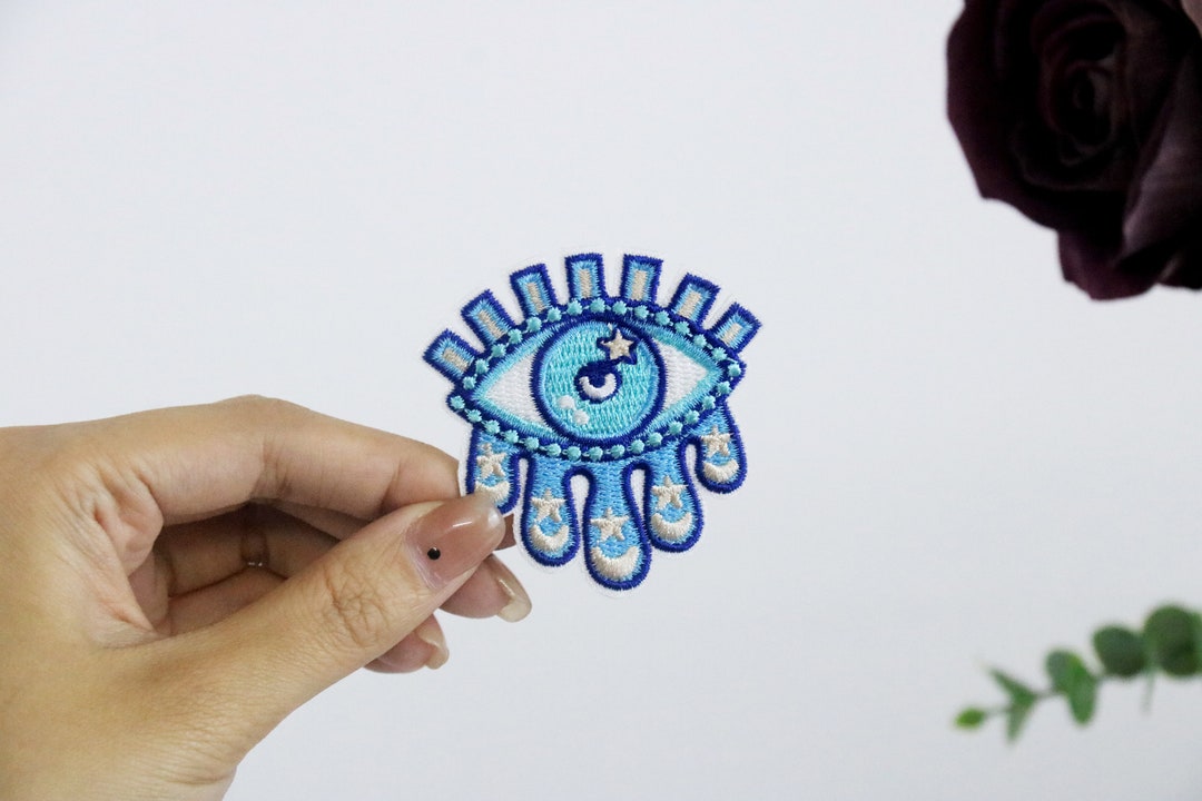 Crying Eye Patch, All-seeing Eye Patch, Iron on Patch, Embroidered ...