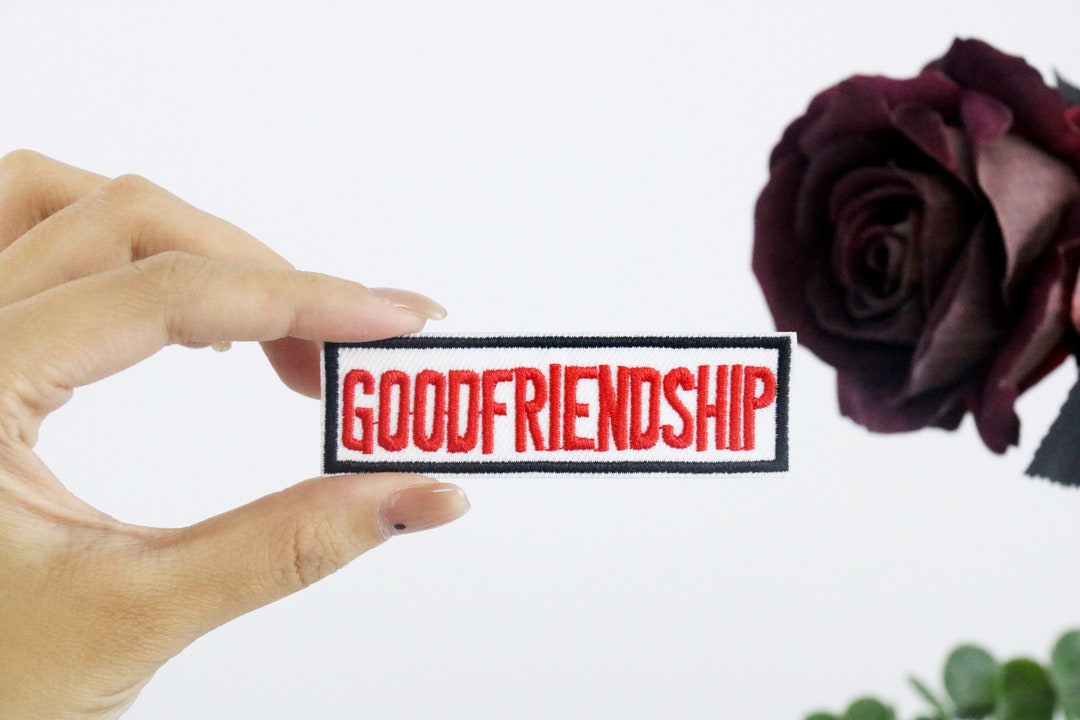 Good Friendship Patch, Iron on Patch, Embroidered Patch, Applique, Iron ...
