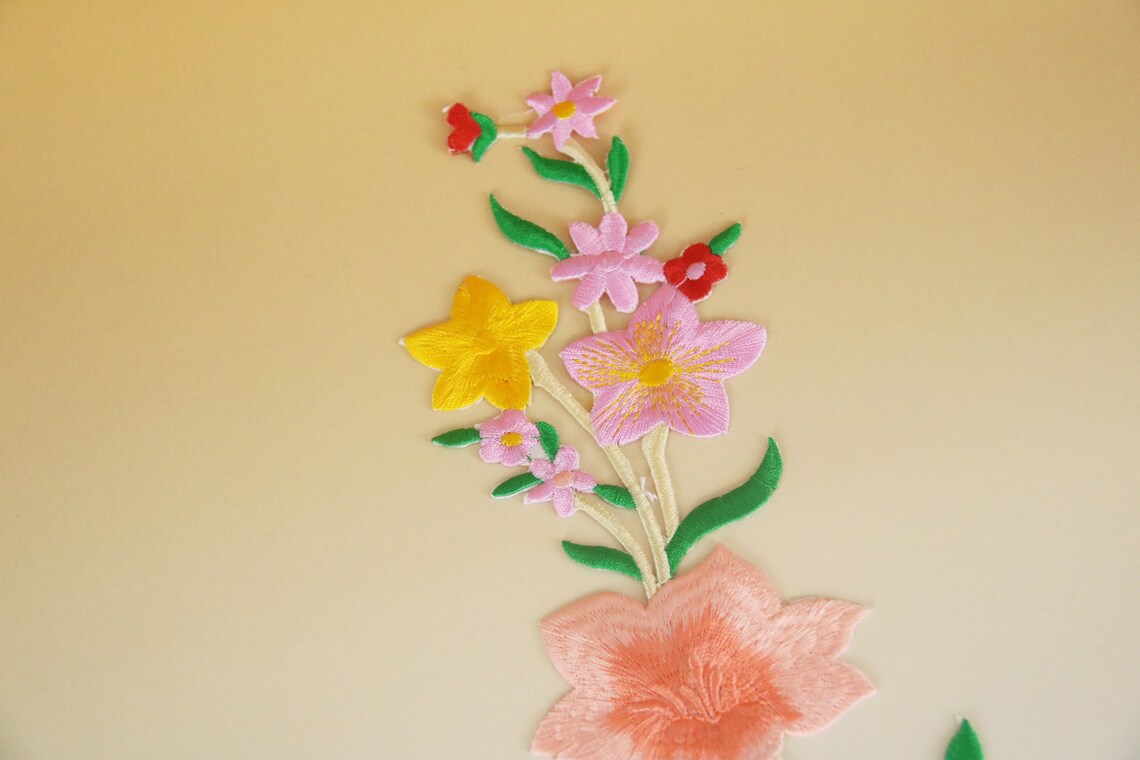 Gorgeous Lily Flower Patch, Lilacs, Iron on Patch, Embroidered Patch ...