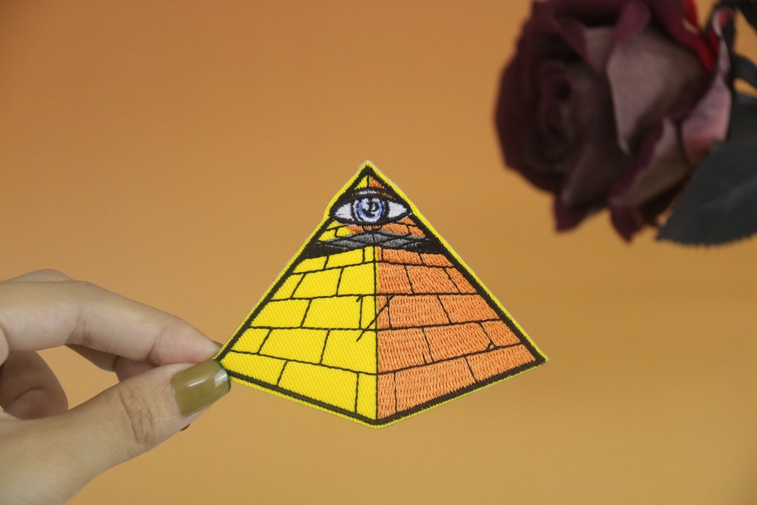 Pyramid Patch, Eye Patch, All-seeing Eye Patch, Iron on Patch ...