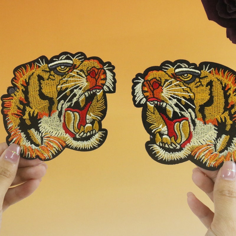 Iron on Patch Tiger - Etsy
