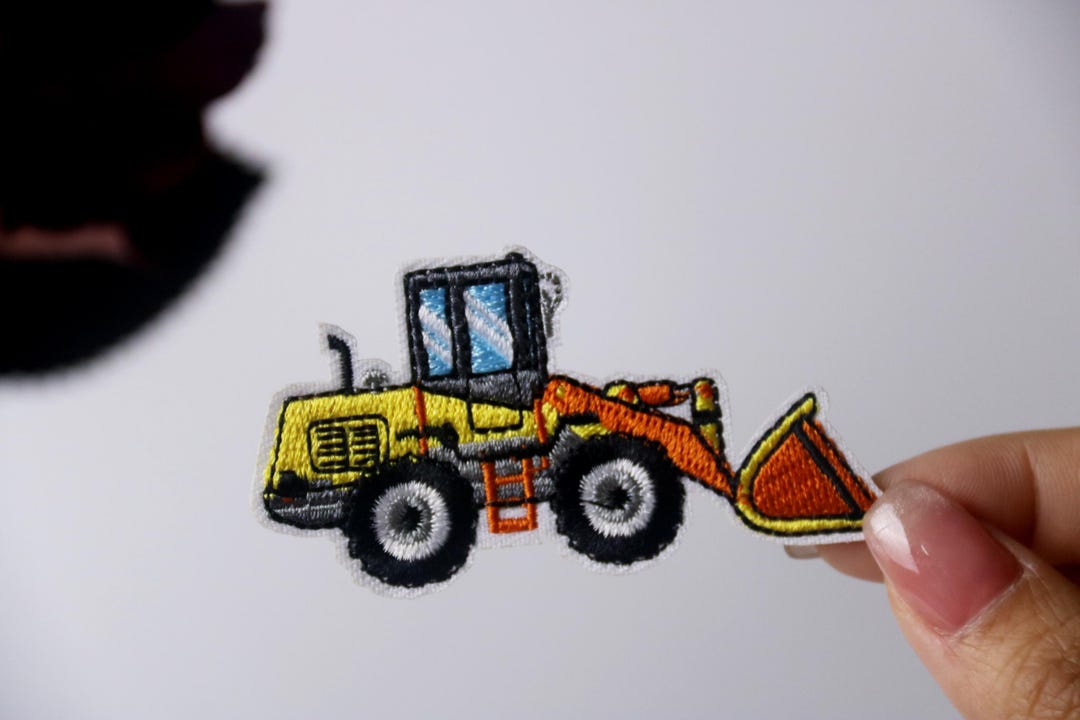 Forklift Patch, Bulldozers Patch, Iron on Patch, Embroidered Patch ...