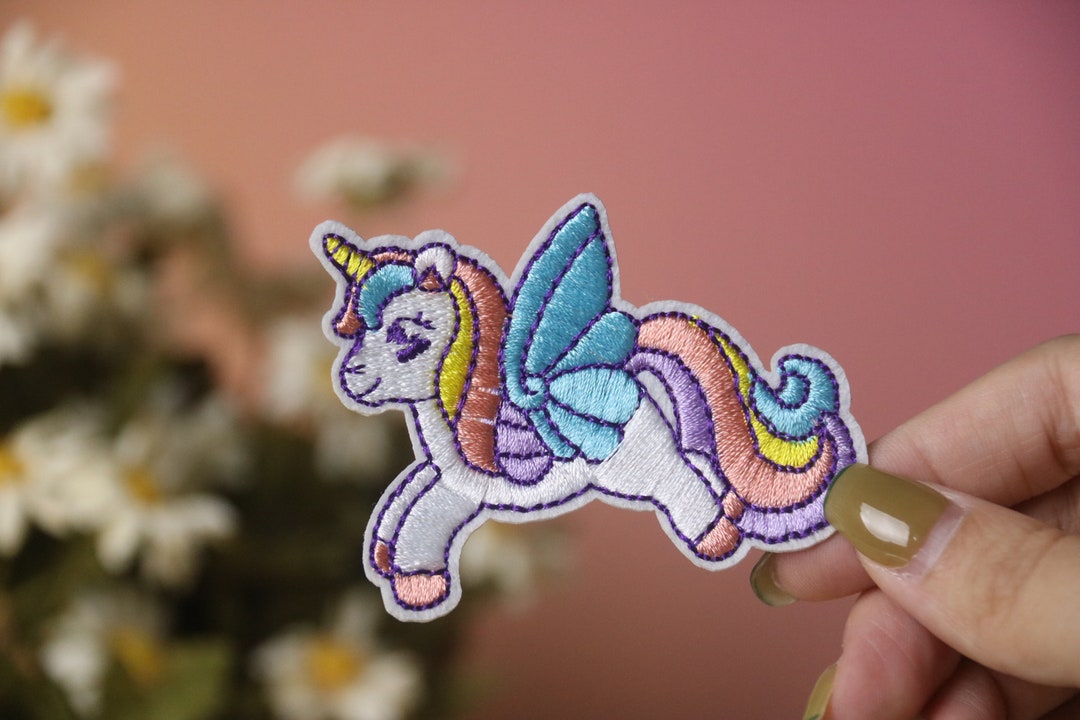 Cute Unicorn Patch, Colored Patch, Iron on Patch, Embroidered Patch ...