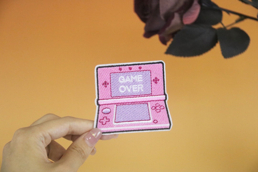 Retro Game Patch, Game Over Patch, Iron on Patch, Embroidered Patch, Applique, Iron on Clothing ...