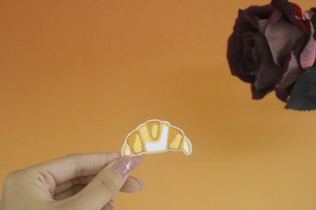 Croissant Patch, Bread Patch, Iron on Patch, Embroidered Patch ...