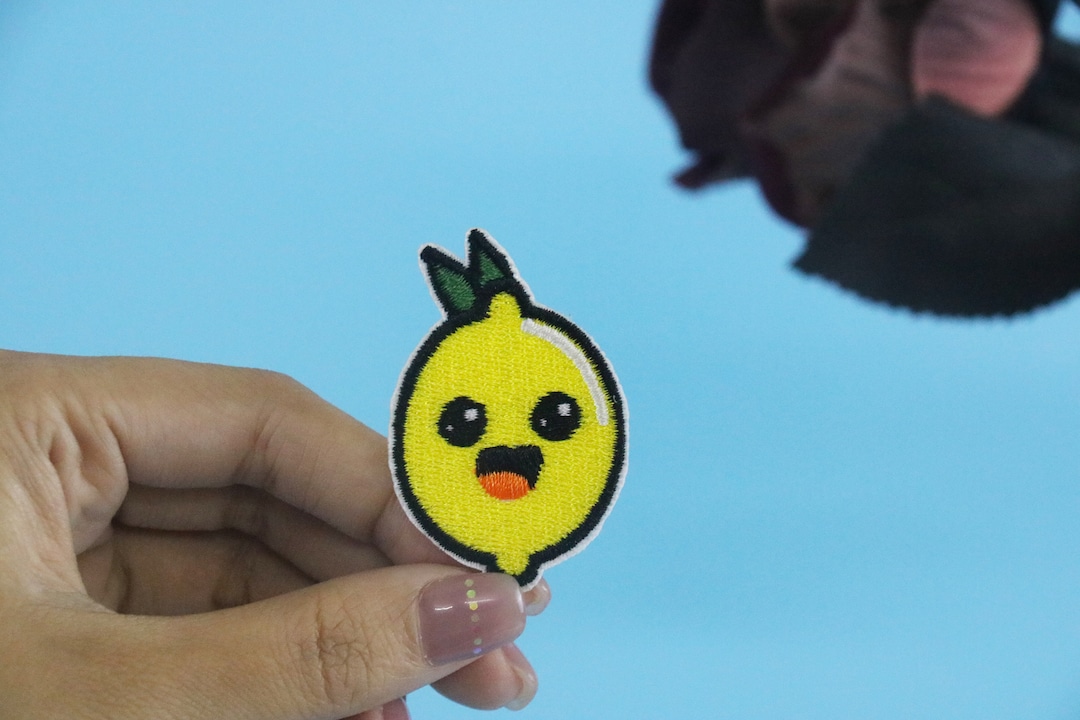 Comic Lemon Patch, Fruit Patch, Iron on Patch, Embroidered Patch ...