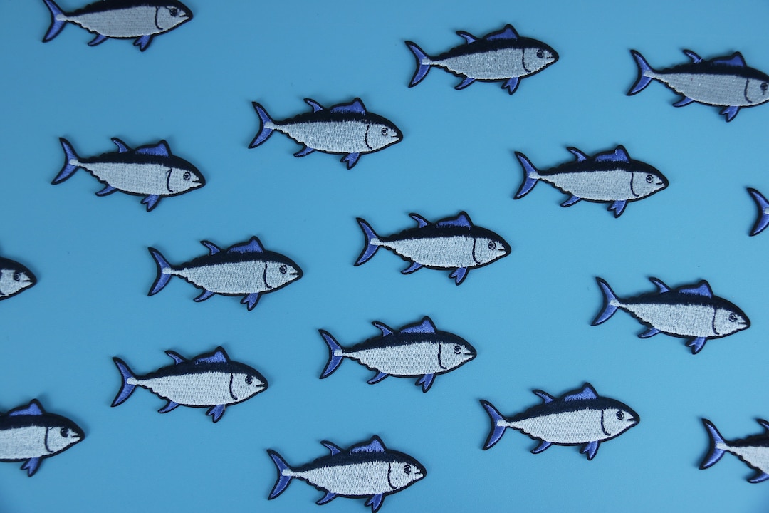 Tuna Patch, Fish Patch, Iron on Patch, Embroidered Patch, Applique ...