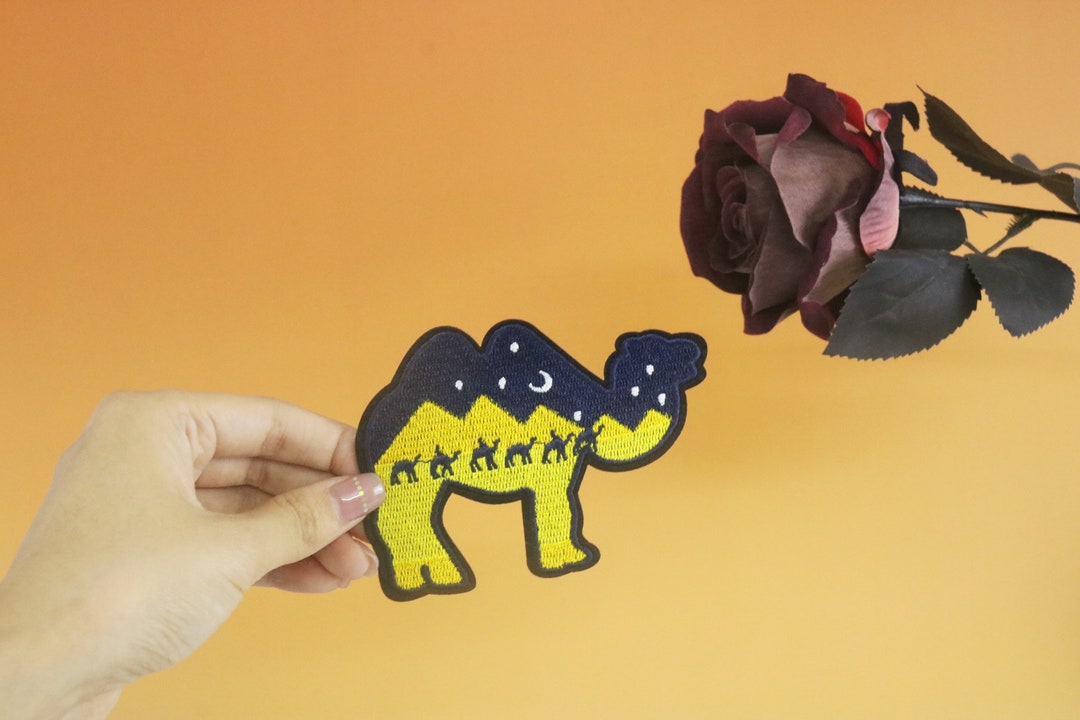 Camel Patch, Pyramid Patch, Iron on Patch, Embroidered Patch, Applique ...