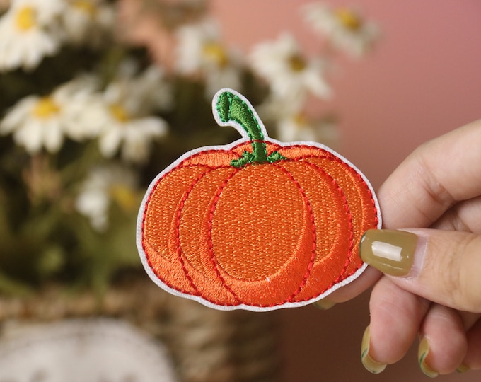 Embroidered Pumpkin Patch - Etsy