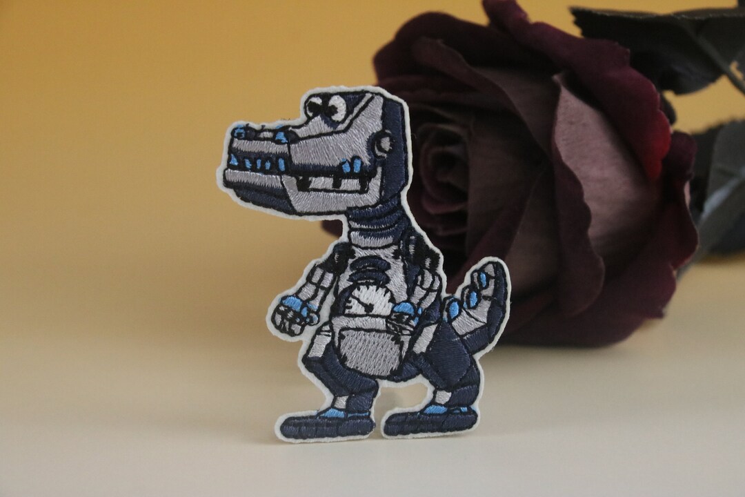 Mechanical T-rex Patch,dinosaur Patch, Iron on Patch, Embroidered Patch ...
