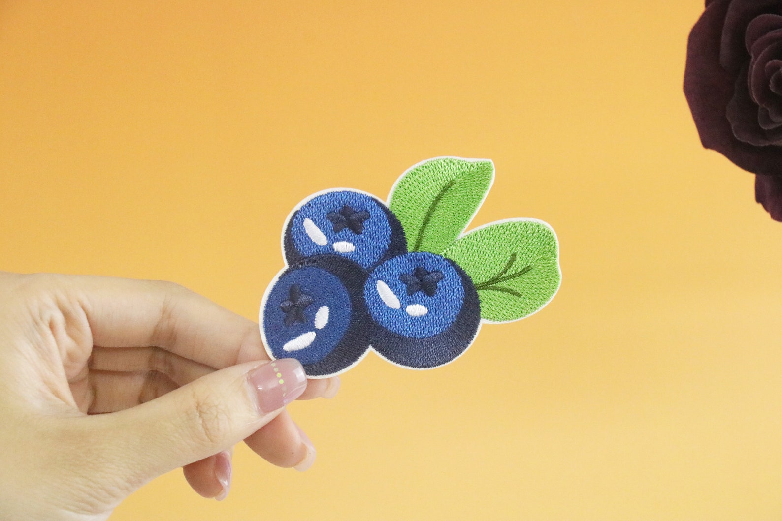 Blueberry Patch, Fruit Patch, Iron on Patch, Embroidered Patch ...