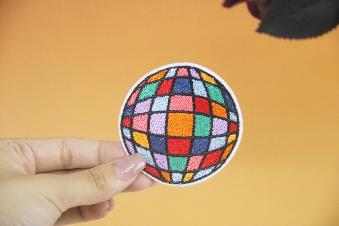 Disco Ball Patch, Dancing Patch, Iron on Patch, Embroidered Patch ...