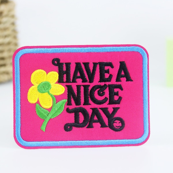 Have a Nice Day Patch - Etsy