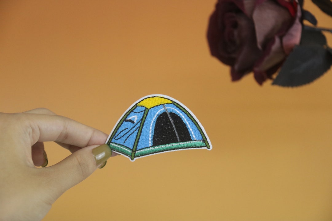 Tent Patch, Camping Patch, Iron on Patch, Embroidered Patch, Applique ...