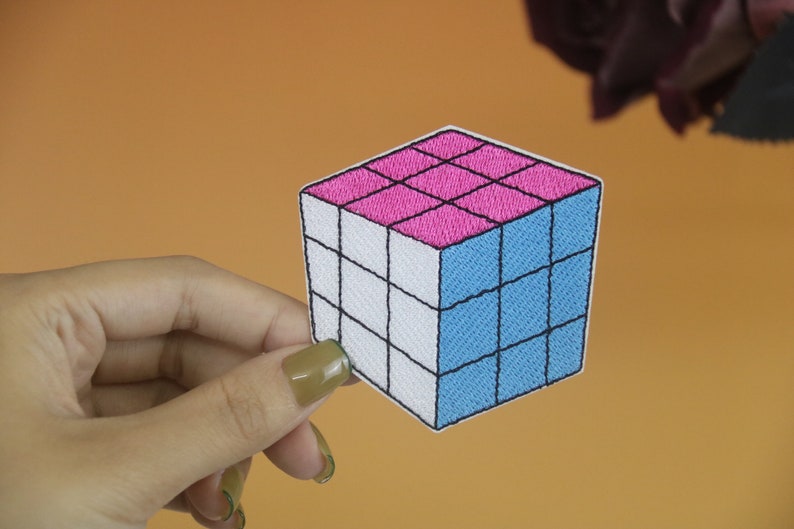 Rubik's Cube Patch, Game Patch, Iron on Patch, Embroidered Patch ...