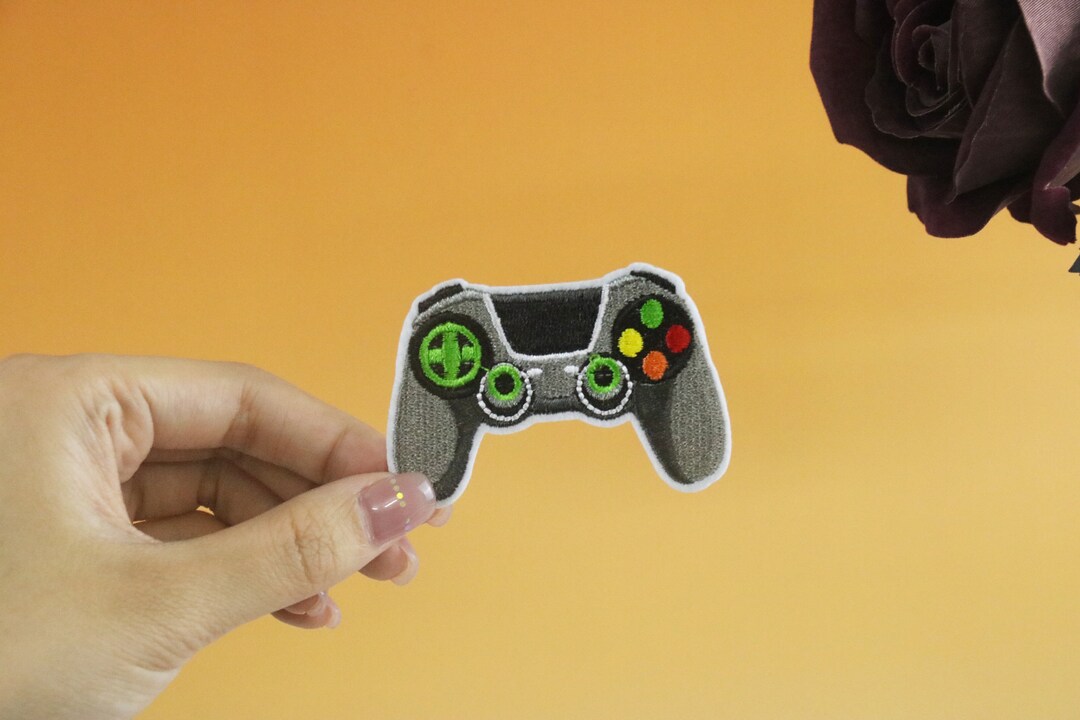 Gamepad Patch, Game Patch, Retro Game, Iron on Patch, Embroidered Patch, Applique, Iron on ...
