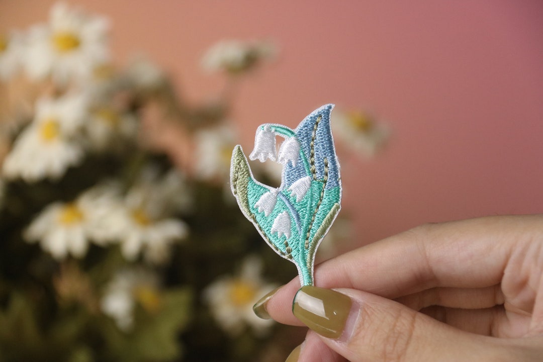 Lily of the Valley Patch, Flower Patch, Iron on Patch, Embroidered ...