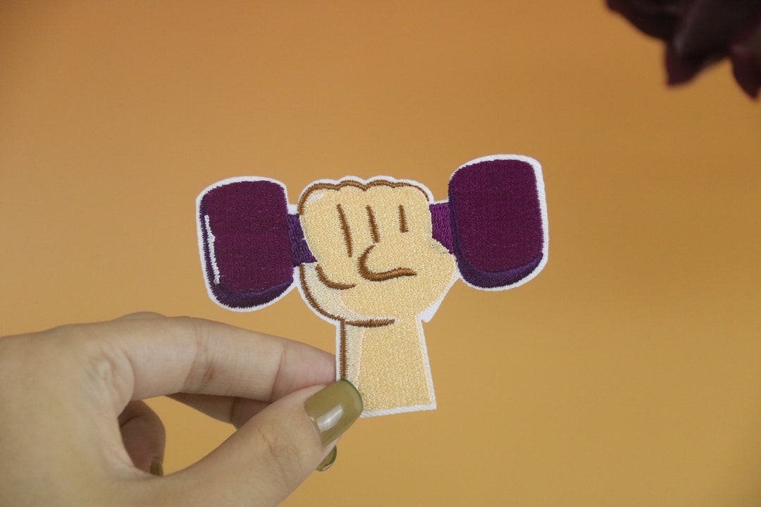 Fitness Patch, Dumbbell Patch, Iron on Patch, Embroidered Patch ...