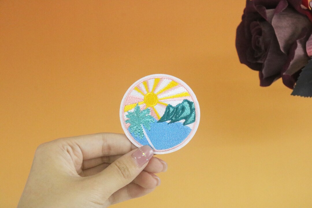 Beach Patch, Hawaii Patch, Summer, Iron on Patch, Embroidered Patch ...
