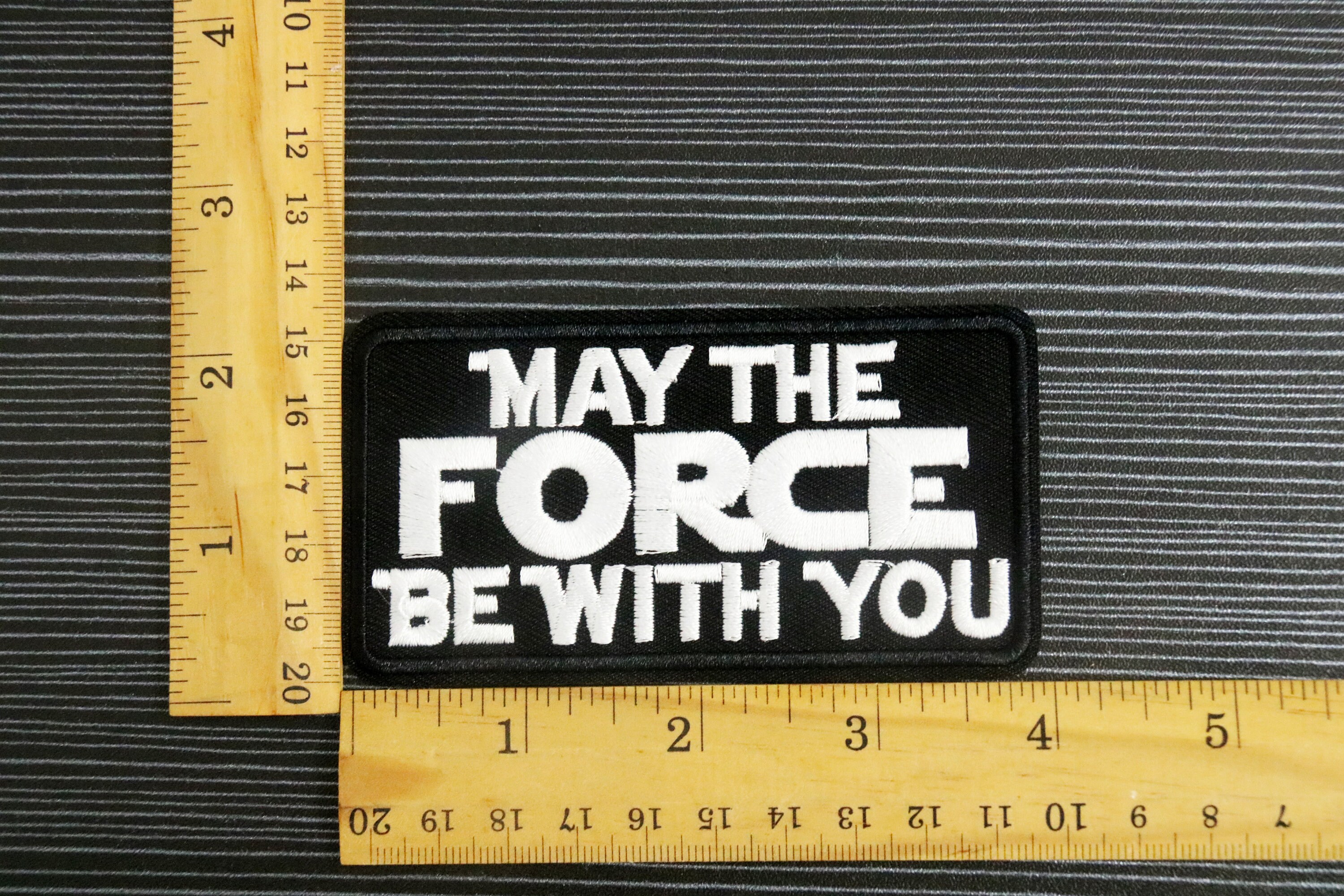 May the Force Be With You, Starwars, Iron on Patch, Embroidered Patch ...