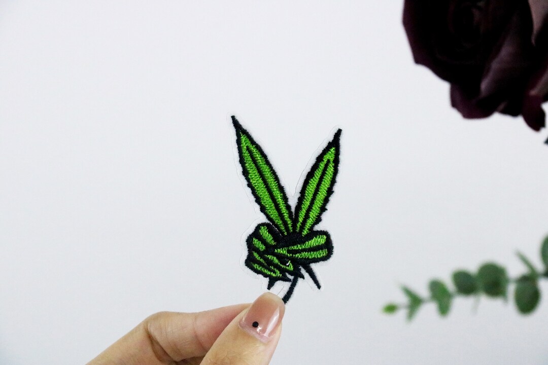 Weed Patch, Yeah Patch, Iron on Patch, Embroidered Patch, Applique ...