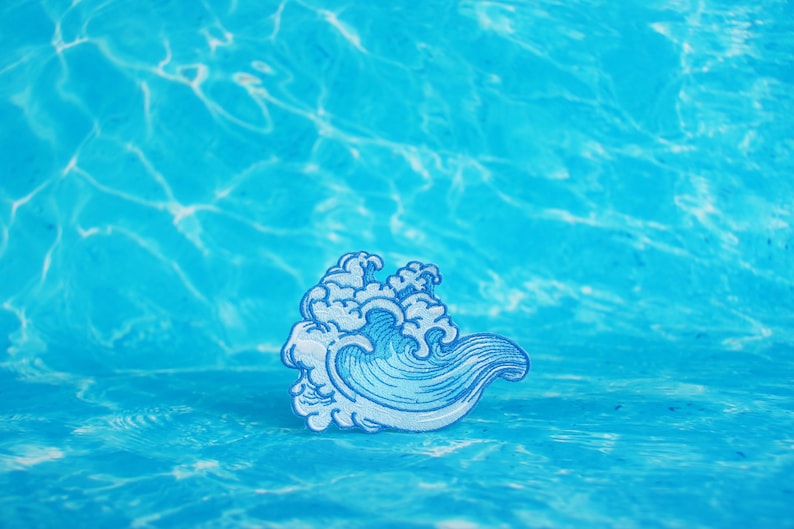 Gorgeous Sea Wave Patch, Wave Patch, Aesthetic Patch, Iron on Patch ...