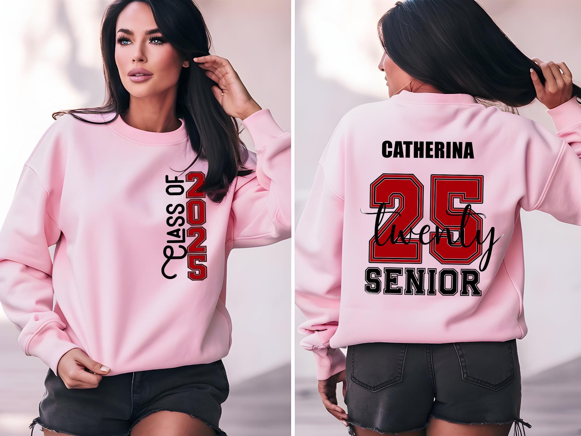 Custom Class of 2026 Senior Sweatshirt, Personalized Senior 2026 ...