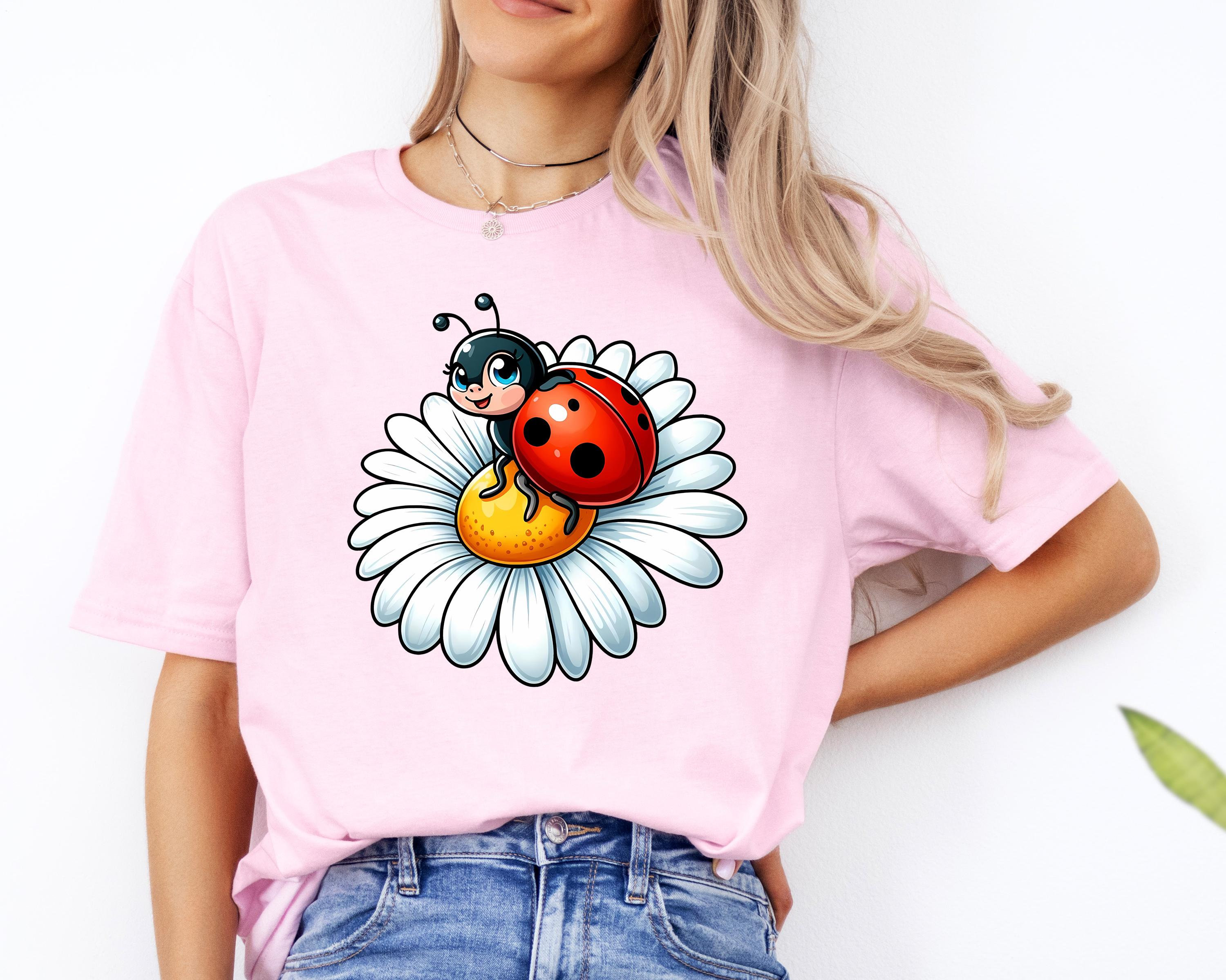 Cute Ladybird Shirt, Ladybug Shirt, Ladybug Path, Animal Lover Shirt ...