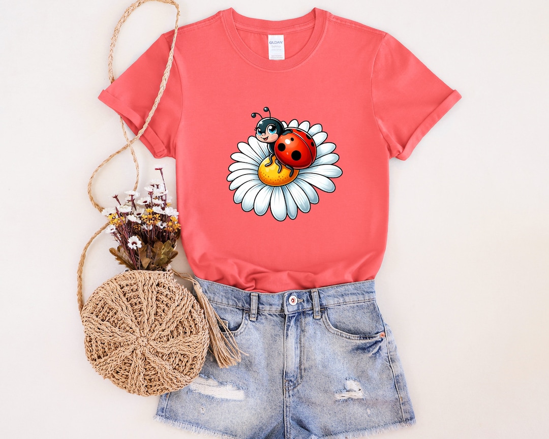 Cute Ladybird Shirt, Ladybug Shirt, Ladybug Path, Animal Lover Shirt ...