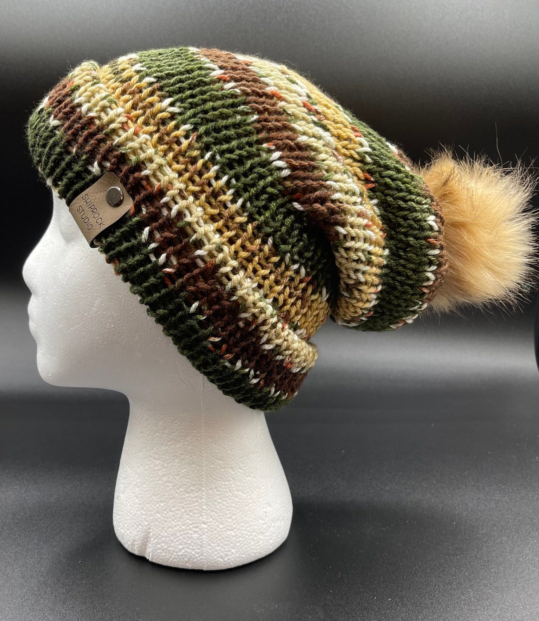 Oak Moss Knit Pom - Etsy