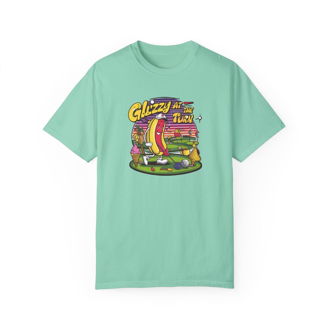 Golf Hot Dog "glizzy at the Turn" Unisex Garment-dyed T-shirt - Etsy