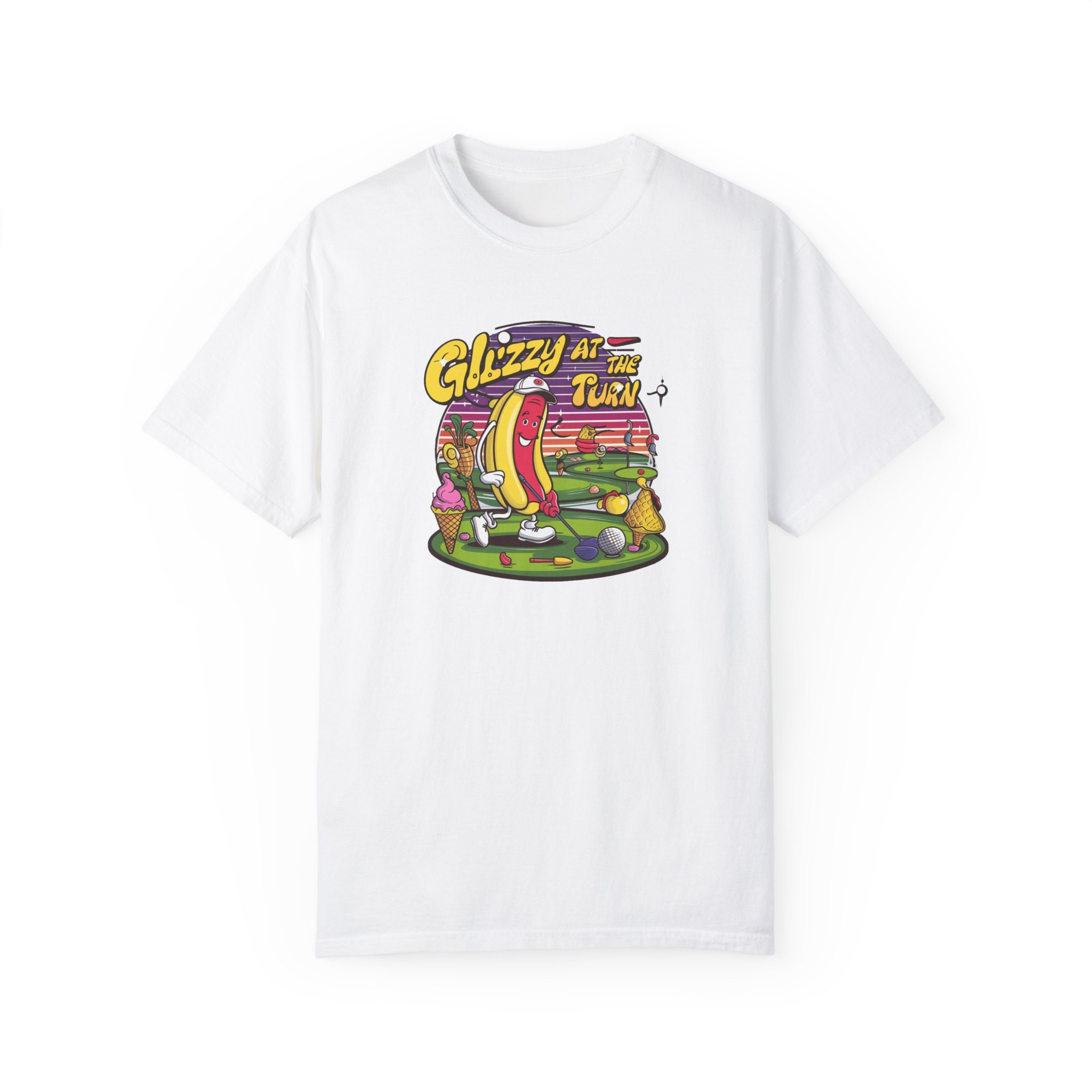 Golf Hot Dog "glizzy at the Turn" Unisex Garment-dyed T-shirt - Etsy