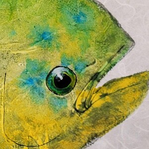 Mahi Mahi Gyotaku (color) - Limited Edition Reproduction, Unframed. - Etsy