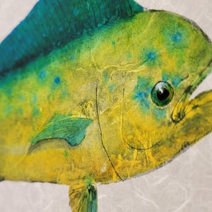 Mahi Mahi Gyotaku (color) - Limited Edition Reproduction, Unframed. - Etsy