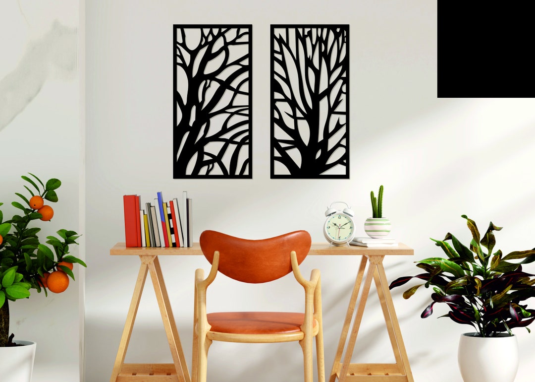 Tree Wall Decor, Wooden Tree Branch, Tree Wall Art, Modern Wooden Wall ...