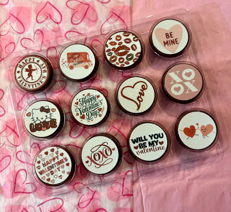 Valentine's Day Chocolate Covered Oreos: Custom Edible Image Gift - Etsy