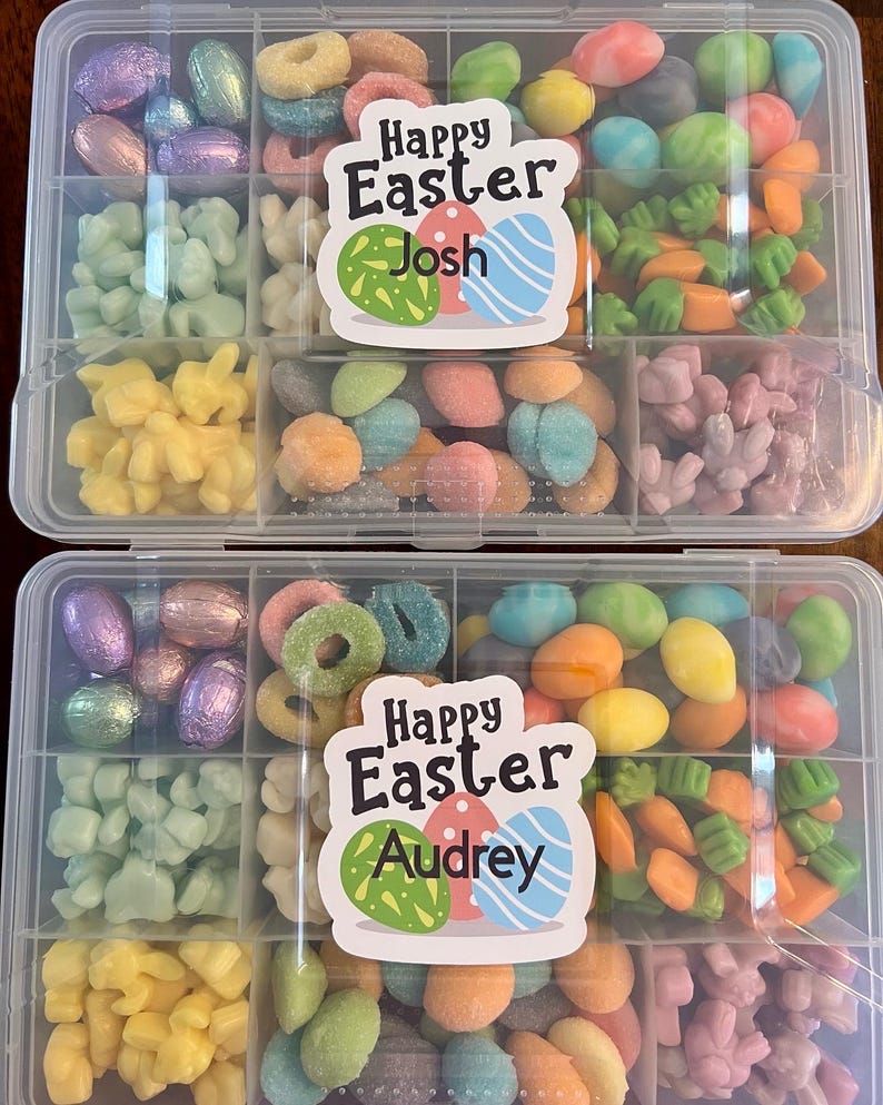 Easter Gummy/candy Assortment Gift Boxes. Can Be Personalized. - Etsy