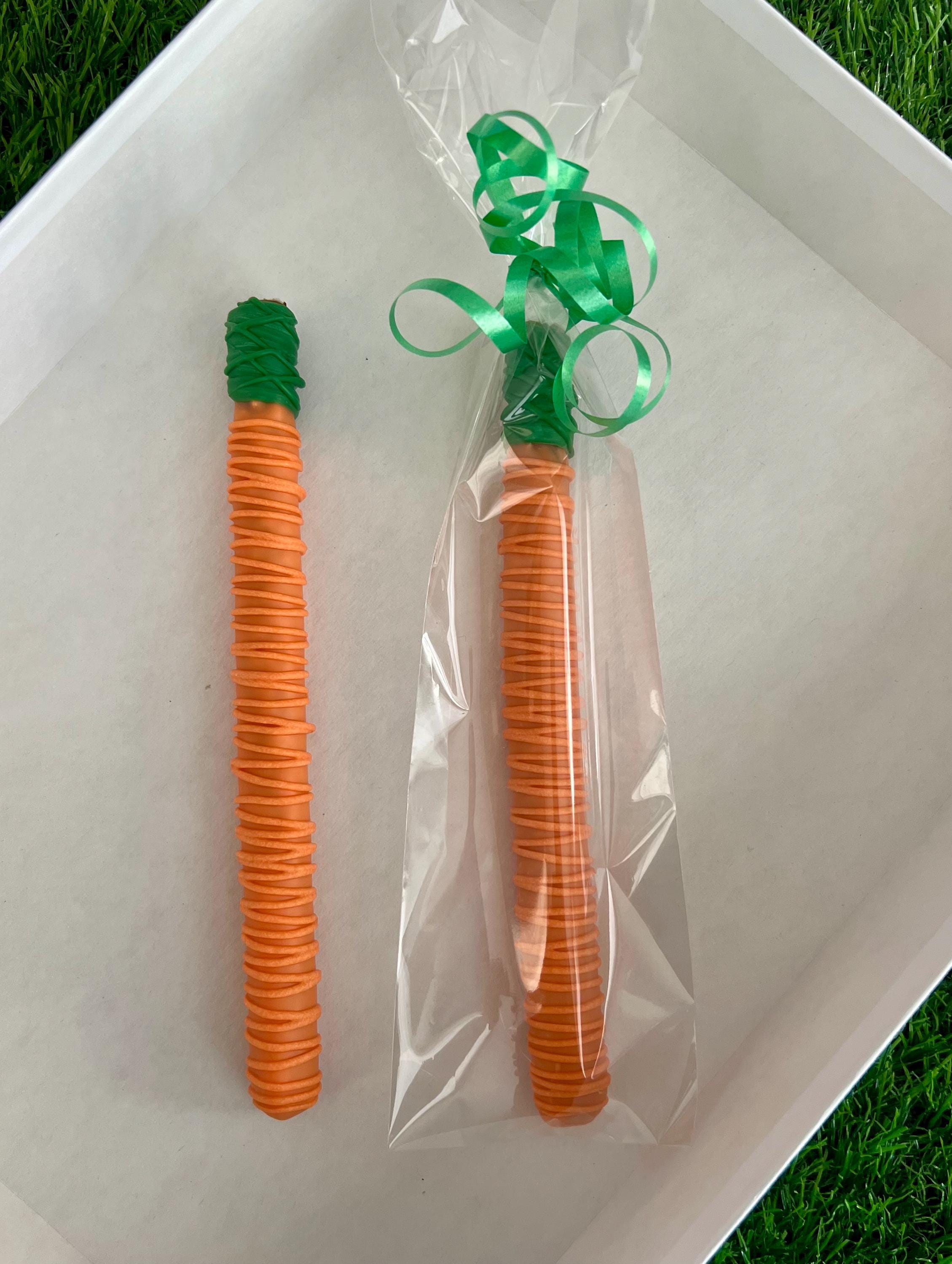 Carrot Chocolate Covered Pretzel Rods. Great Addition to Your Easter ...